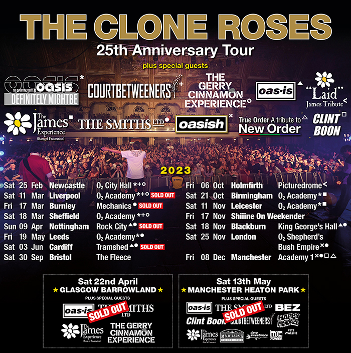 THE CLONE ROSES: STONE ROSES TRIBUTE BAND